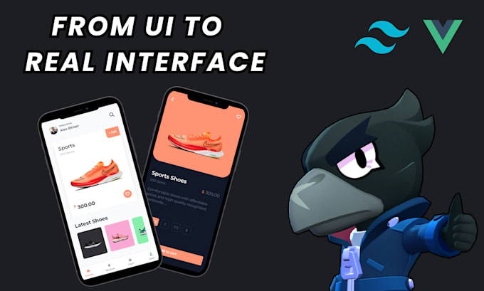 Converting ui designs to real interactive interfaces by Hioakbar17 | Fiverr