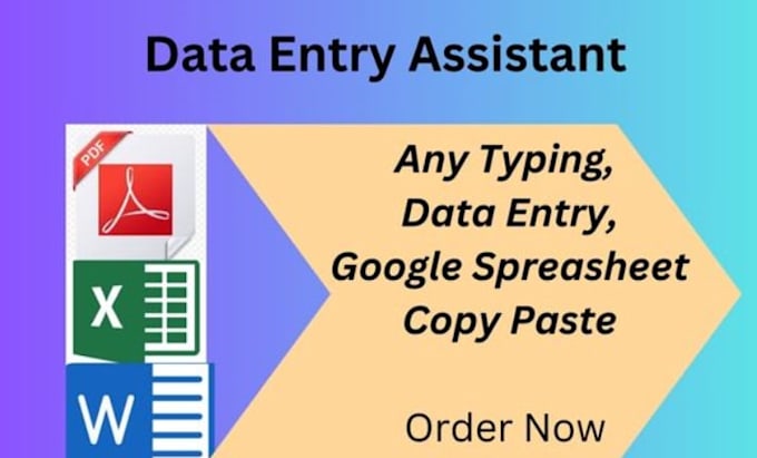 Do fastest any typing, data entry and copy paste service by Suhasini ...
