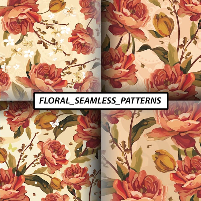 Make seamless fabric pattern design for clothing by Hamid_textile | Fiverr