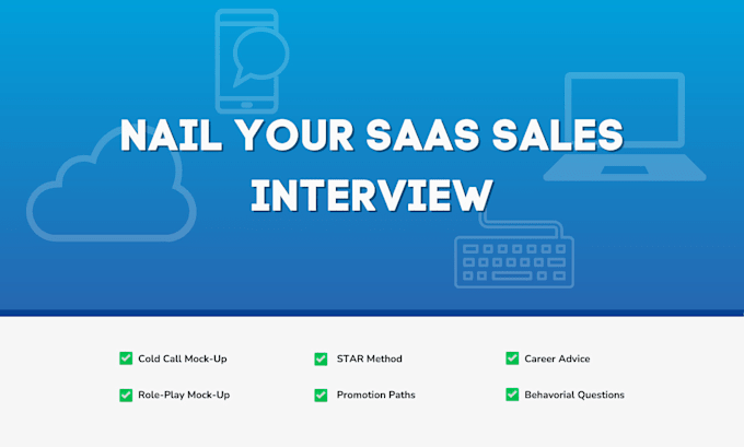 Help you nail your saas sales interview by Hgimeno | Fiverr
