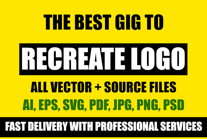 Recreate,remake,redo,resize,update logo in to vector by Gfx_expert23 | Fiverr