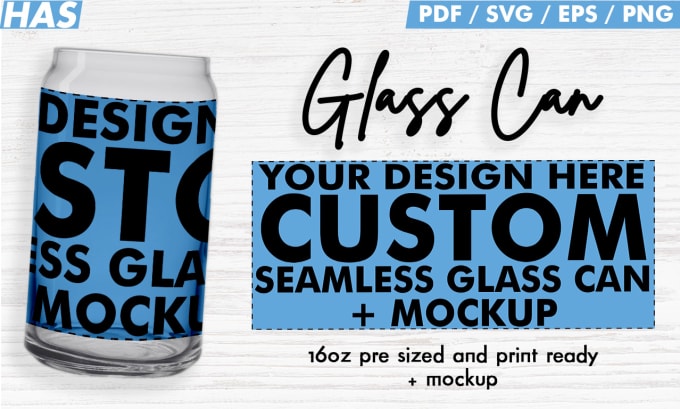 Make layered svg, libbey can glass design, svg eps dxf png 300 by Hugovader | Fiverr