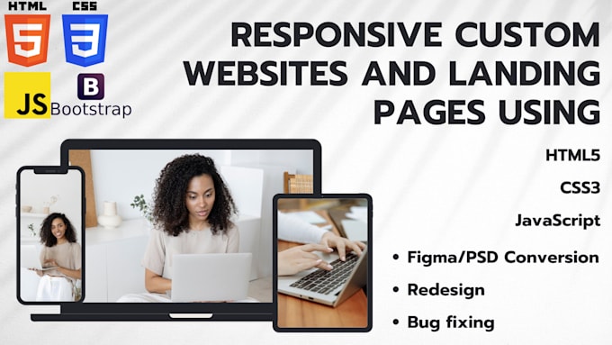 Design And Develop Custom Websites Using Html5 Css3 And Javascript By Alhijaztech Fiverr