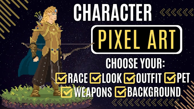Create pixel art of your dnd roleplaying character by Nine_ltr_studio ...