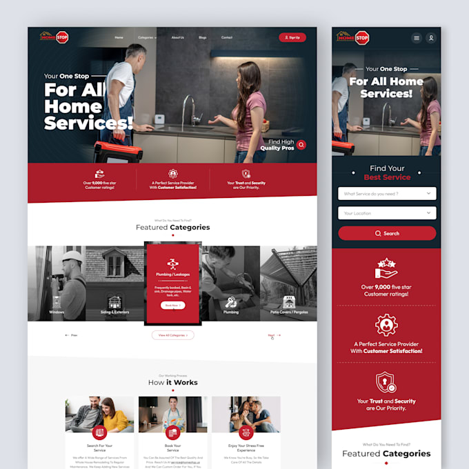 Clean professional web landing page ui ux design in figma by Praful ...