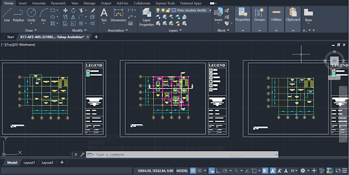 Draw a digital floor plan using autocad by Fatimahsn529 | Fiverr