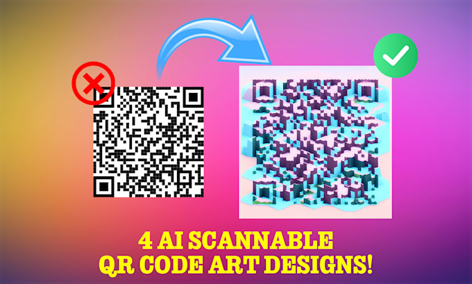 Generate 4 ai qr code art designs for your custom url link by M_rogan ...