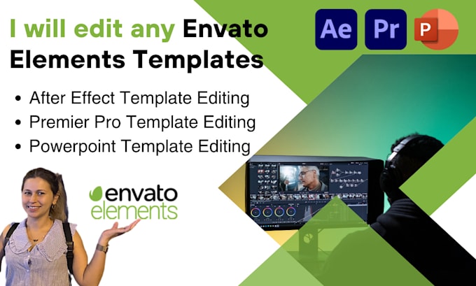 Edit envato elements after effects, powerpoint or premier pro template ...