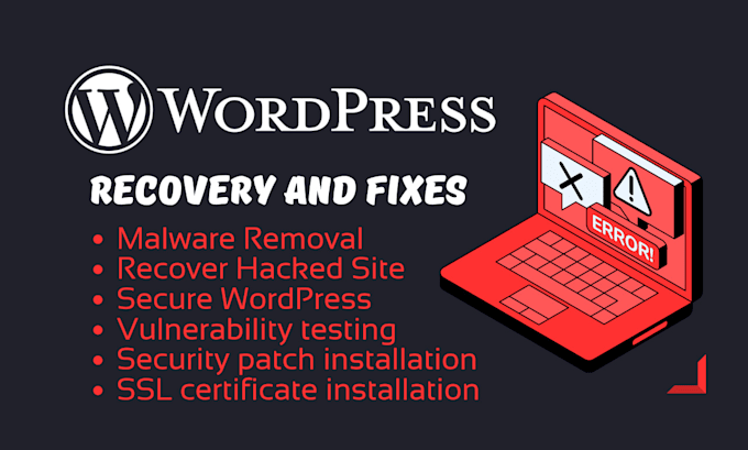 Recover your hacked and fix your malware wordpress site by Redwanahammod | Fiverr