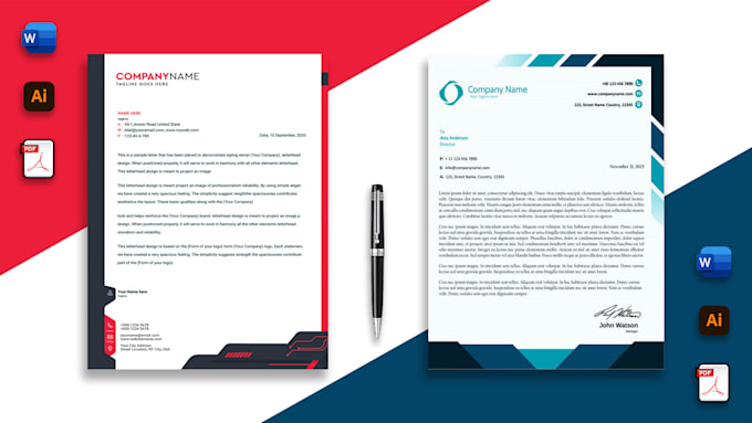 Create a business letter pad design by Md_abu_bakar029 | Fiverr