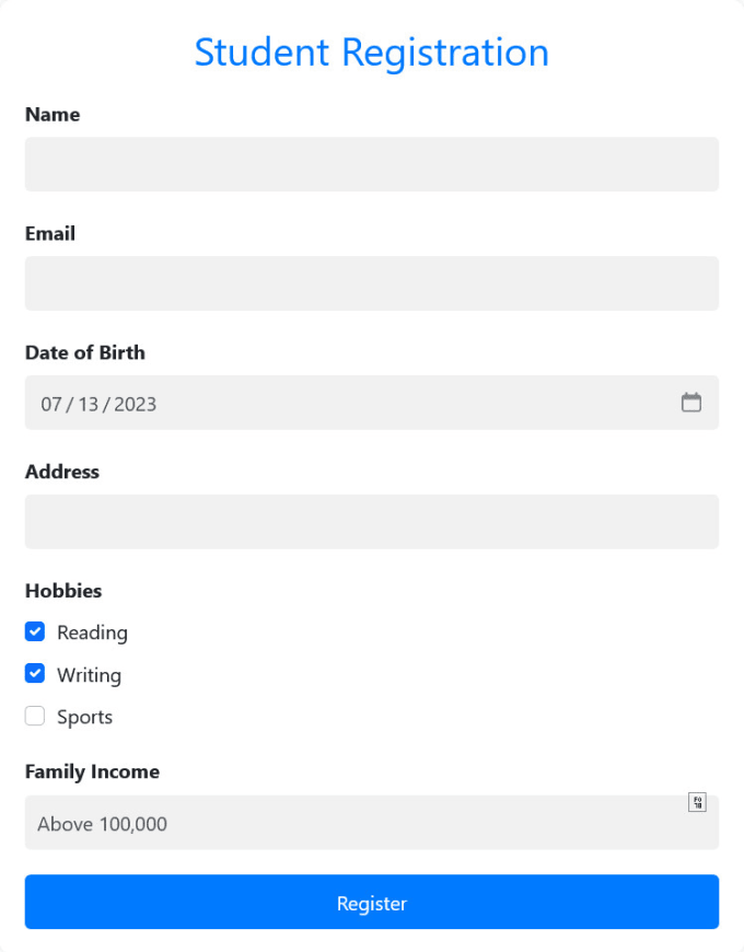 Create Forms In Reactjs By Reactdeveloper7 Fiverr