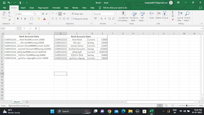 Do data cleaning , editing , sorting or separate excel by Heetpatel6575 | Fiverr