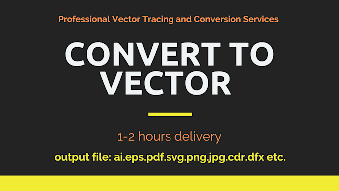 High quality vector tracing and conversion services by Yamaniarbaoui | Fiverr