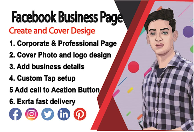 Facebook business page setup, all social media page create by Ridwan115 | Fiverr