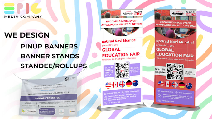 Design professional retractable rollup banner or standee by ...