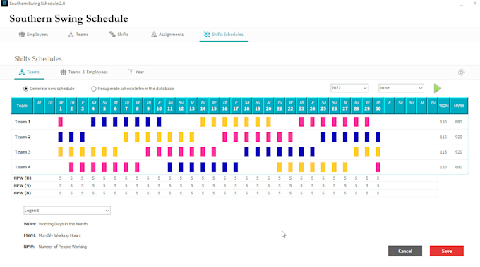 Create a southern swing shift schedule software by Ayyaryoussef | Fiverr