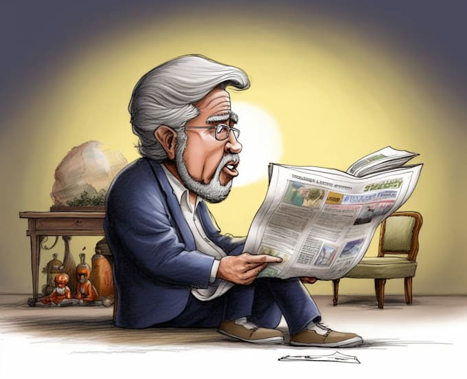 Make a digital political cartoon for you by Arlonun | Fiverr