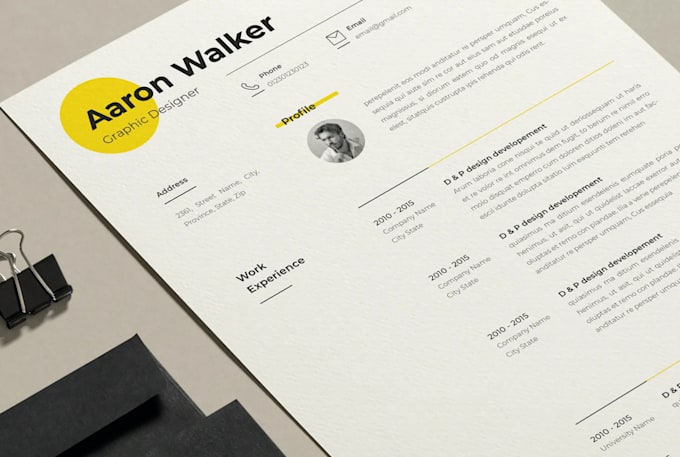 Make professional cv design or resume design and cv maker by Arsalanaky ...