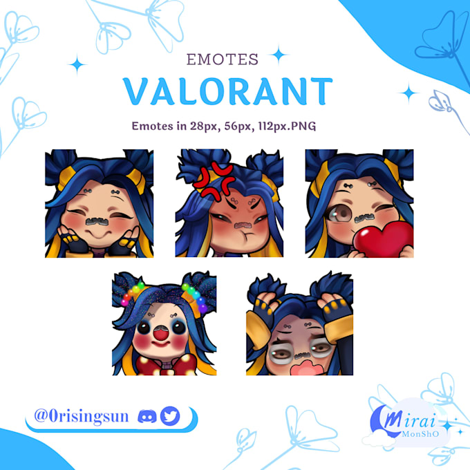 Make your valorant emotes by Miraizinha | Fiverr