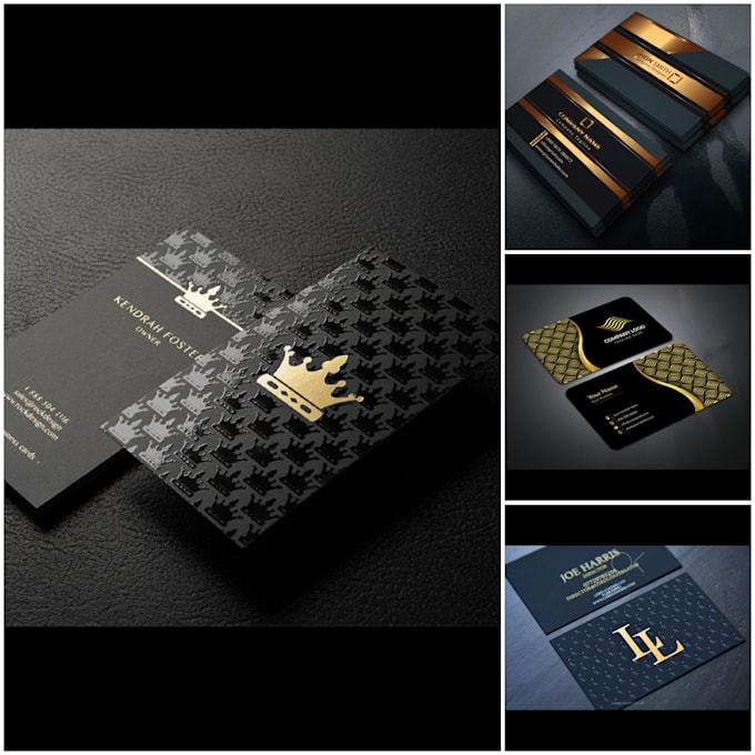 Do best luxury unique business cards for your business by Ihsiri | Fiverr