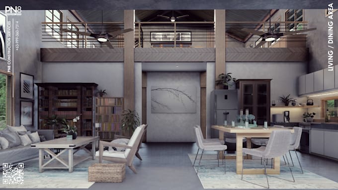 Create a realistic 3d interior rendering by Paolonozawa | Fiverr
