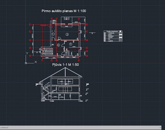 Convert pdf, blueprint sketch, jpeg to autocad, dwg, dxf by Lukasmilinskas | Fiverr