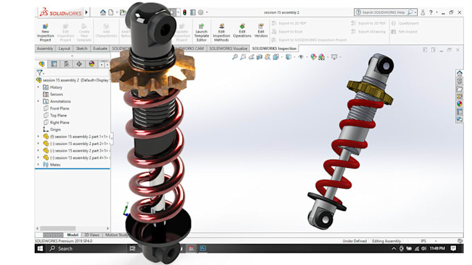 Do mechanical design, cad modeling and machine part design with ...