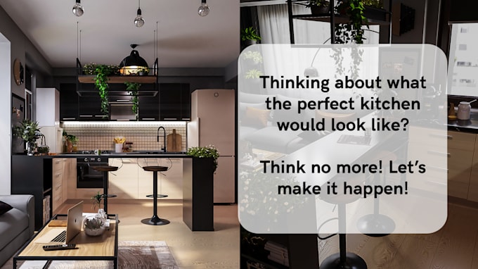 Design the perfect kitchen for your interior by Christinesth | Fiverr