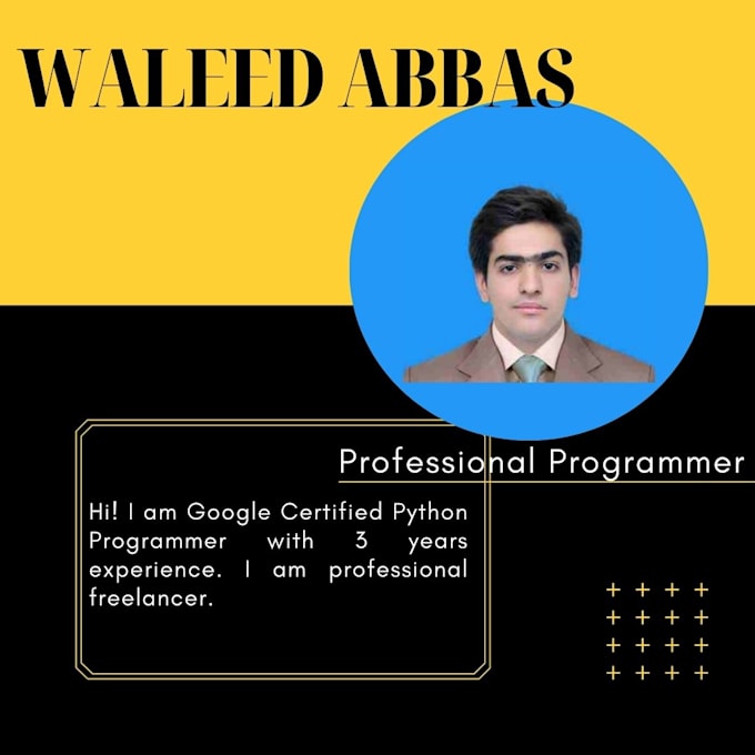 Be your python script writer and fix your scripts by Waleedabbas123 ... Be your python script writer and fix your scripts by Waleedabbas123 ...