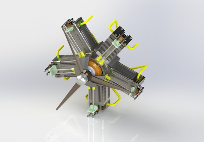 Do design 2d and 3d machine parts modelling technical drawing rendering ...