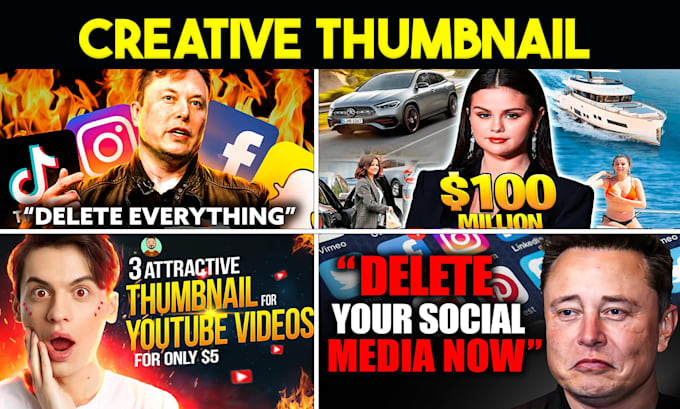 Design youtube thumbnail for celebrities, lifestyle, luxury by ...