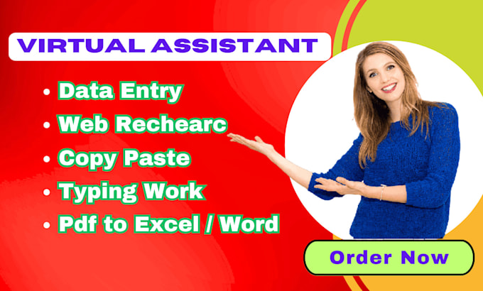Be your virtual assistant for data entry, web research, copy paste by Leads_max_data | Fiverr