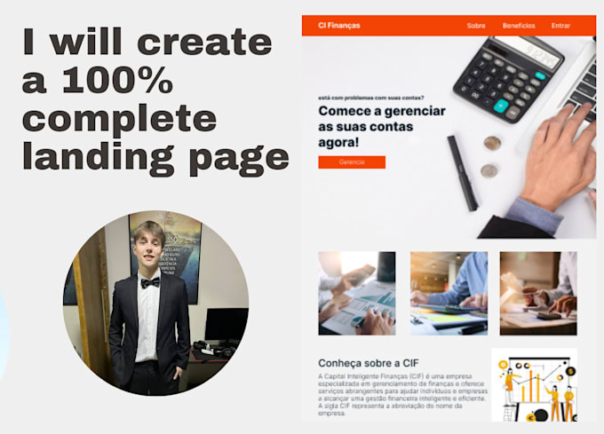 Build your complete landing page by Fabriluan | Fiverr