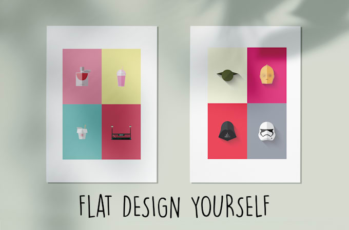 Transform people and objects into flat design from star wars flat ...