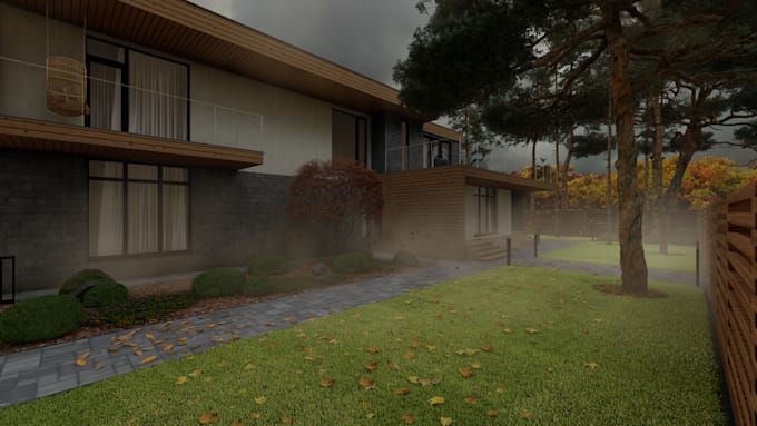 Make a 3d visualization and 3d model of your yard house landscape ...