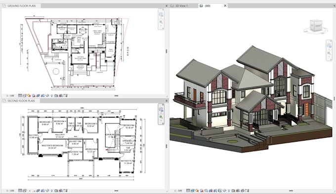 Do and draft your architectural plans in revit by Arielbabe29 | Fiverr