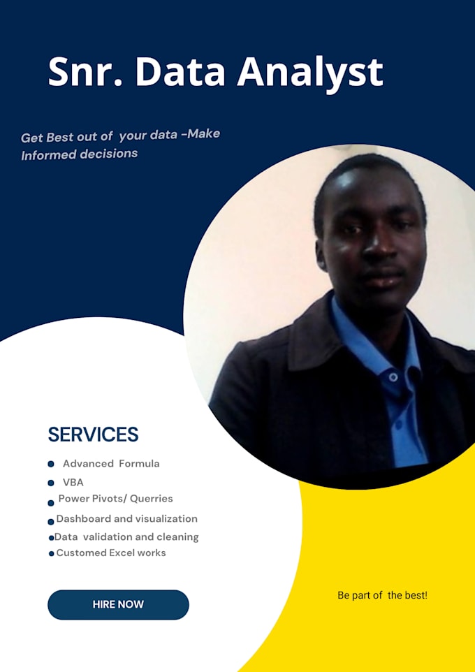 Be your expert microsoft excel data analyst for dashboards and reports ...