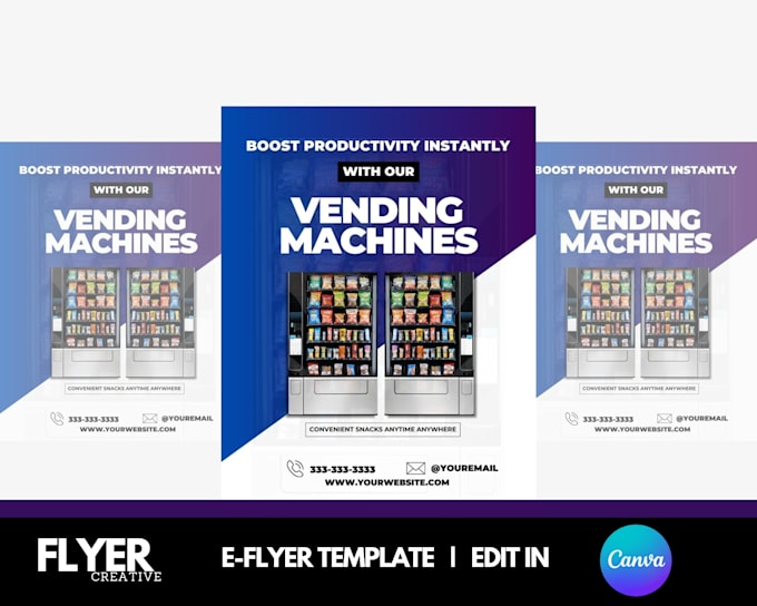 Create vending machine flyers to market your business by Flyercreative | Fiverr