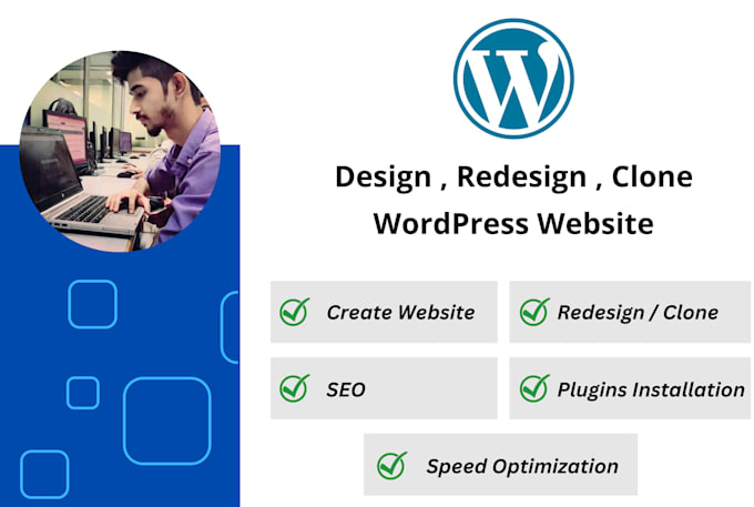 Create, redesign or clone wordpress website or landing page by Mohammadshah770 | Fiverr