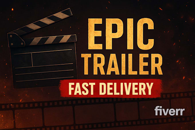 Make cinematic eye catching trailers by Kinzakjb | Fiverr