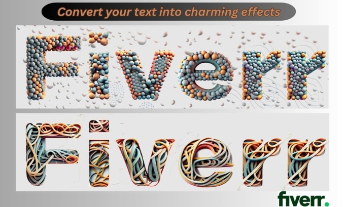Transform your text into charming effects by Gulraiz_ahmad07 | Fiverr