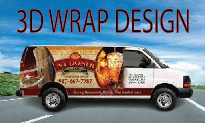Do 3d eye catchy vehicle wrap van wrap truck livery car wrap, itasha, rally wrap by Maazjabbar ...
