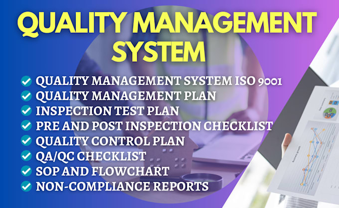 Make iso quality management system and inspection checklist by Creative ...