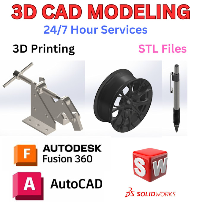 Do 3d cad modeling, cad design for 3d printing in solidworks by Bilal ... Do 3d cad modeling, cad design for 3d printing in solidworks by Bilal ...