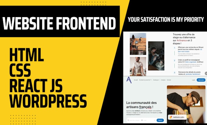Develop Website Frontend Using Html Css React Js By Arslan003 Fiverr 3902