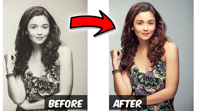 Transform your old photos,,, restore,colorize,repair,enhance by Dinuja ...