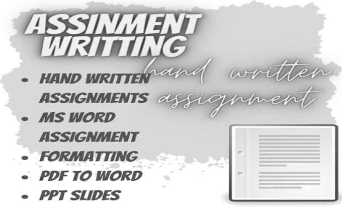 Do hand written assignment, ms word typing and formatting by Sehrish ...