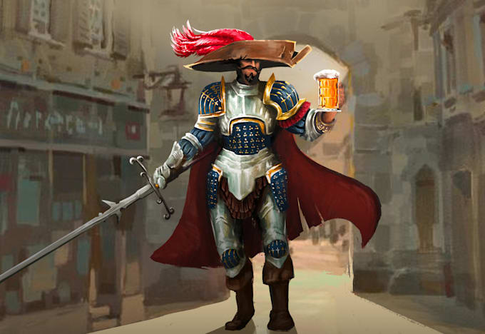 Create a splash art for your dnd character by Samuelk776 | Fiverr