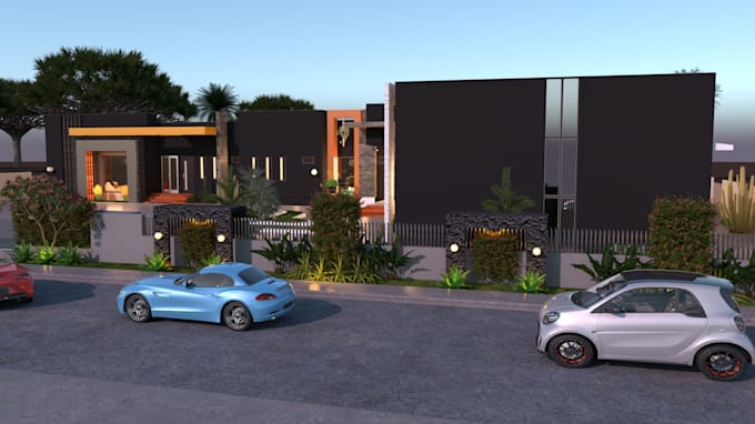 Create 3d models of building exterior, entourage, landscape by Nate ...