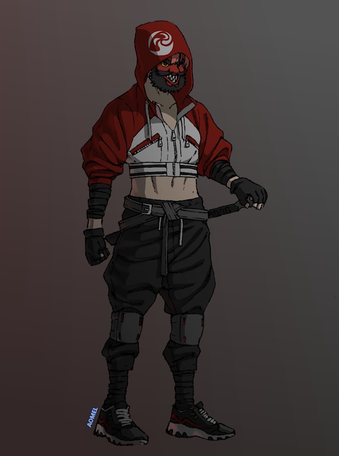 Make Design Or Fanart Your Own Character By Aomelaomel Fiverr 